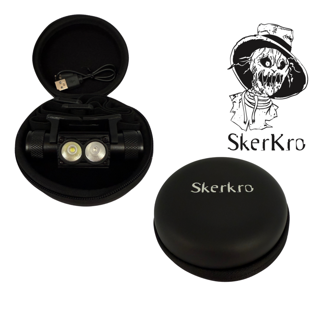 White & Purple Headtorch – SkerKro